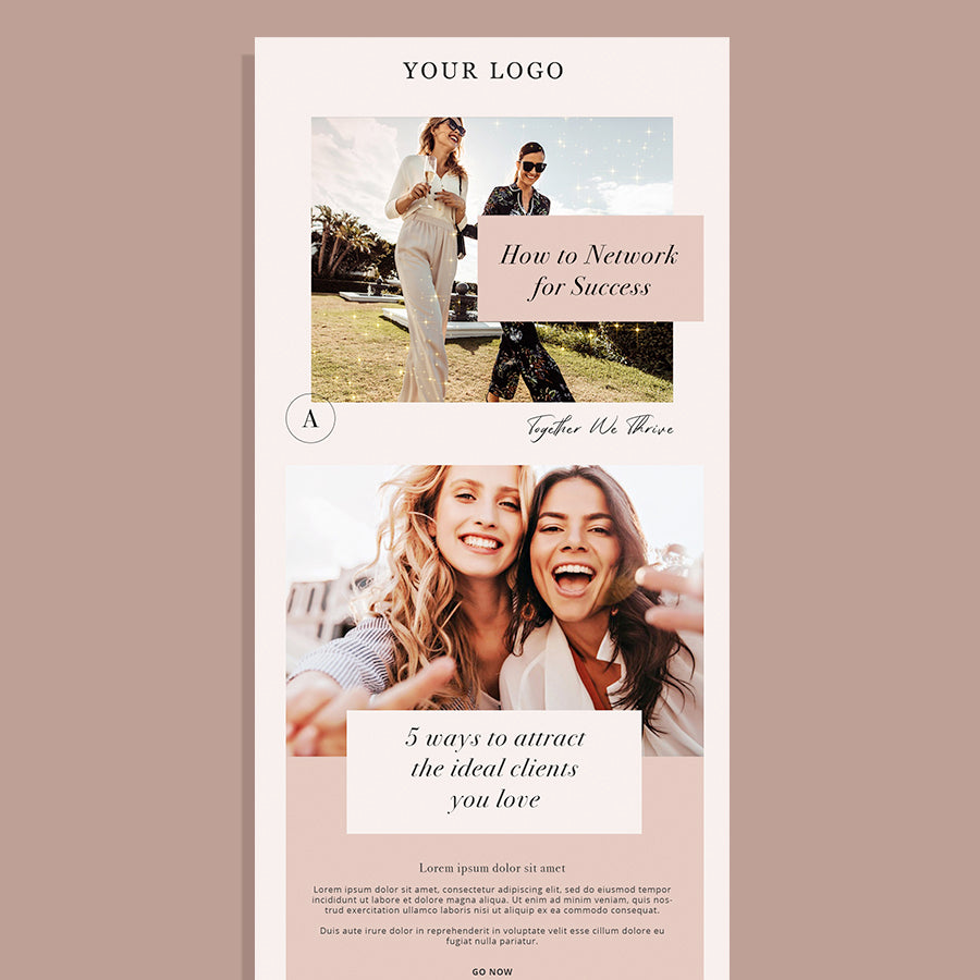 Blush Vibes Email Template – Alli Clough Design